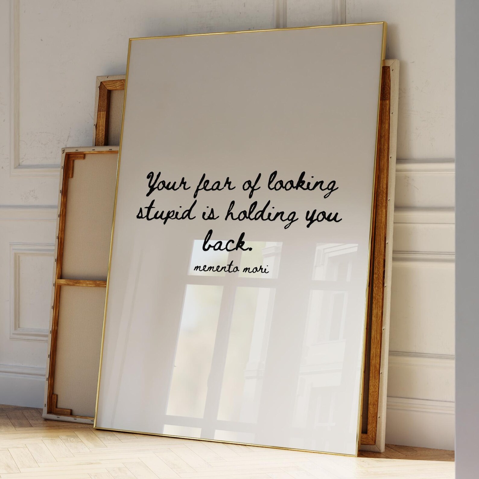 Motivational Memento Mori Quote Poster | Stoic Mindfulness Wall Art ...