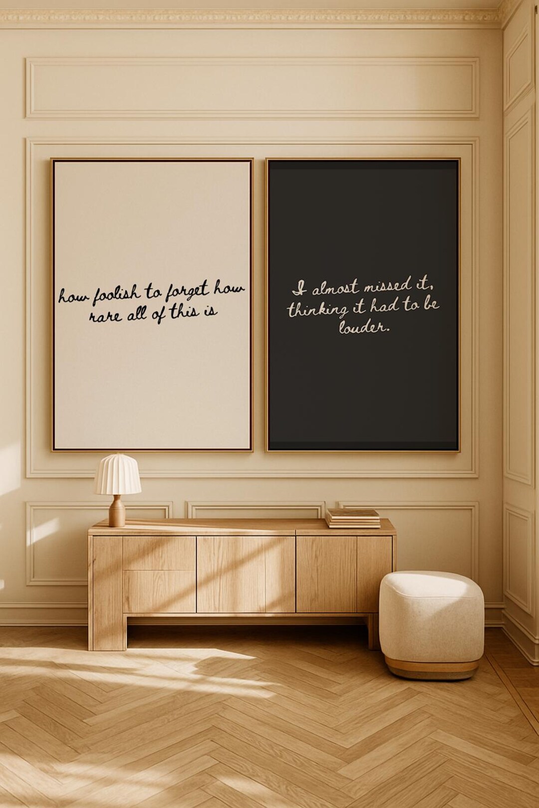 Neutral Quote Print Set | How Foolish + I Almost Missed It | Minimalist ...