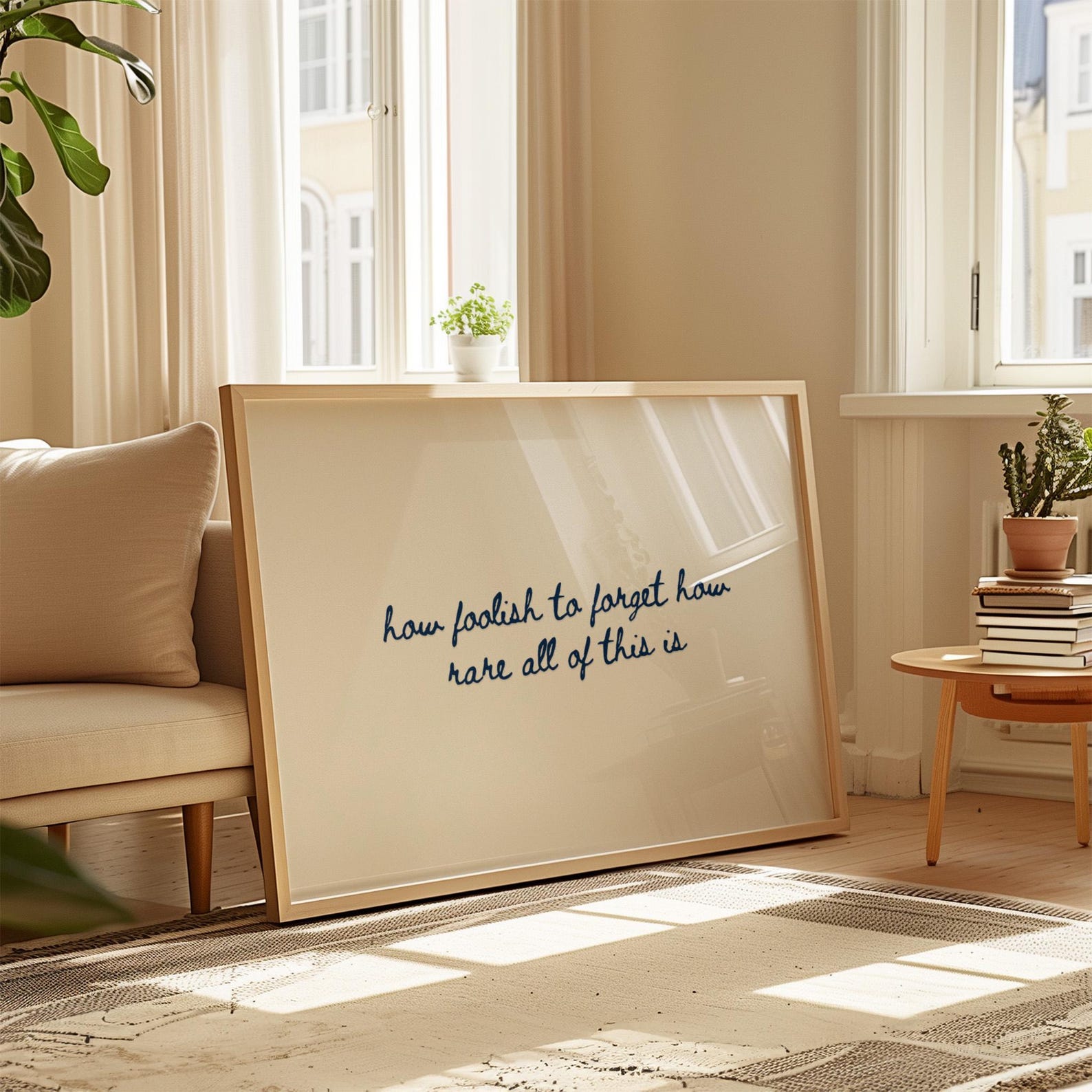 How Foolish to Forget *horizontal* | Minimalist Inspirational Quote ...