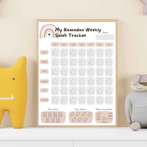 Ramadan Weekly Salah Tracker | Muslim Children's Prayer Tracker | Kids ...