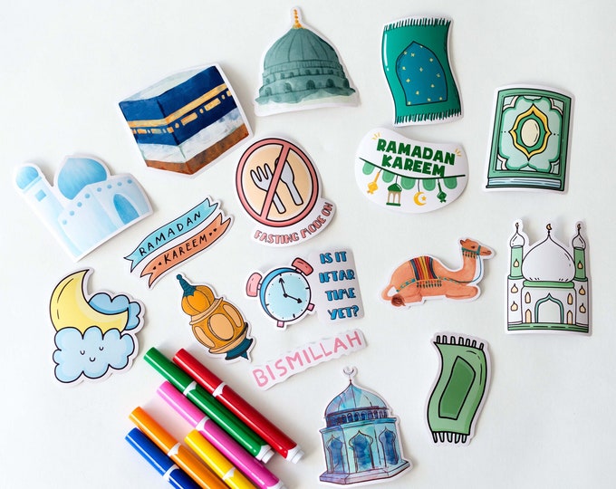 16 Sticker Pack | Islamic Stickers | Muslim Stickers | Ramadan Sticker ...