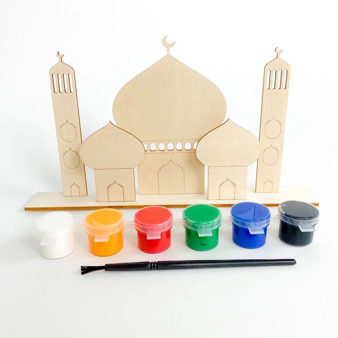 Paint Your Own Masjid DIY Wood Ramadan Eid Activity Ramadan Eid Decor ...