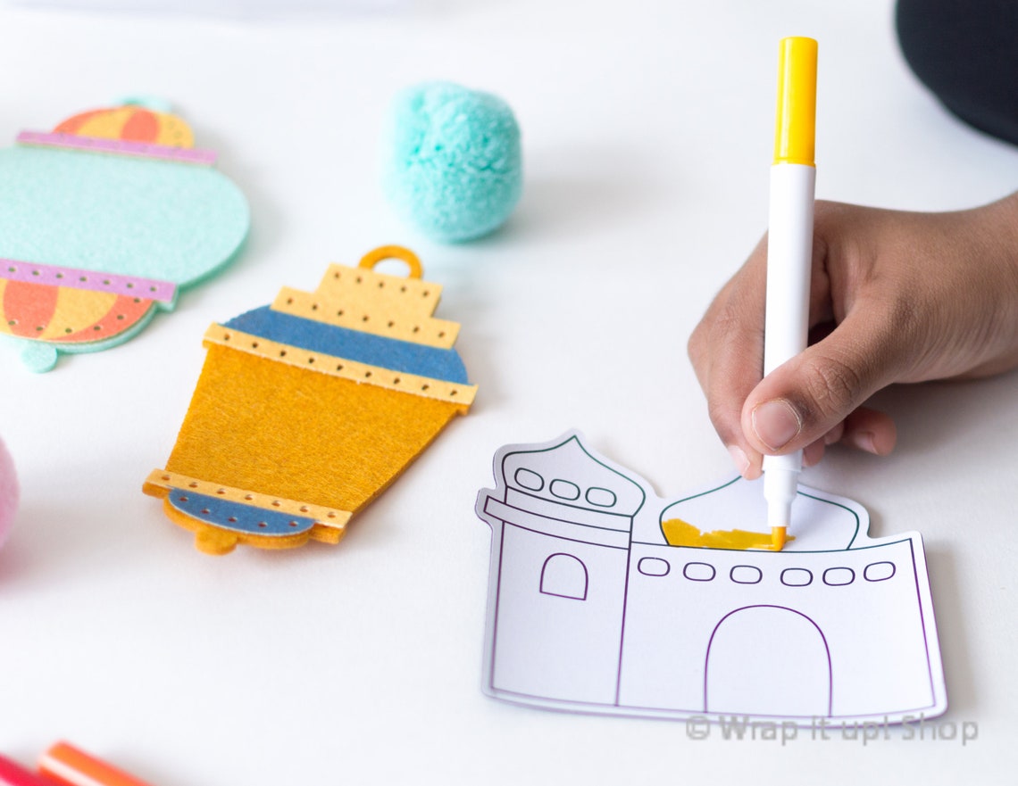 10 Pack- Color Your Own Magnets | Ramadan Gift | Eid Gift | Ramadan ...