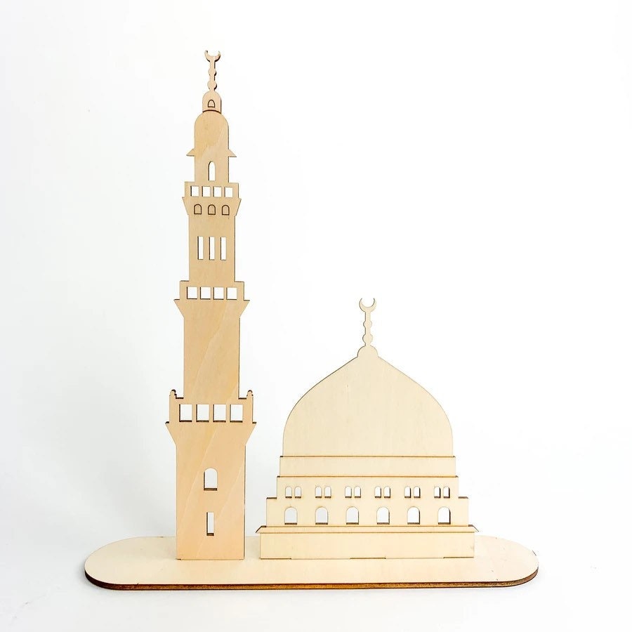DIY Sacred Mosque Set of 2 | DIY Wood Ramadan Eid Activity | Ramadan ...