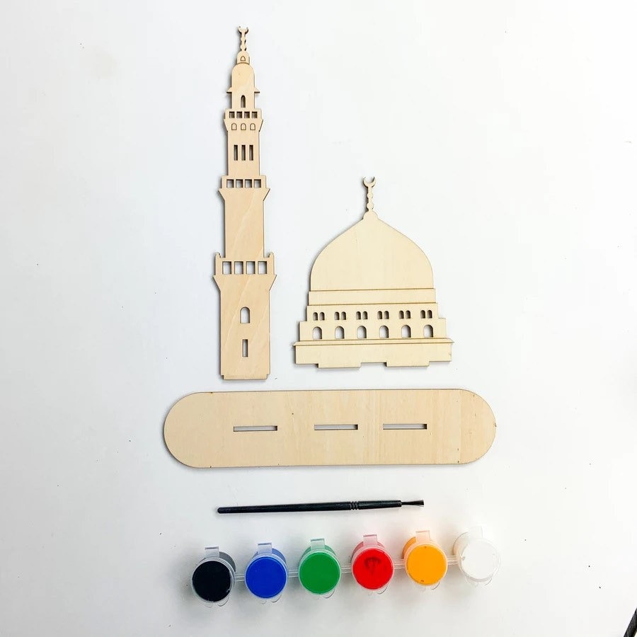 DIY Sacred Mosque Set of 2 | DIY Wood Ramadan Eid Activity | Ramadan ...