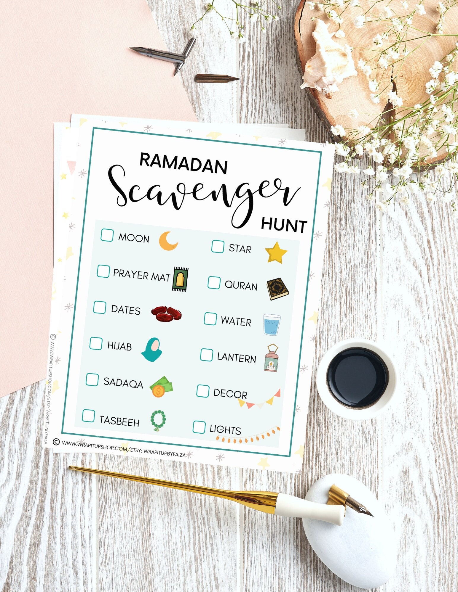 Ramadan Scavenger Hunt | Eid Party Game | Ramadan Party Game | Ramadan Activity | Eid Activity ...