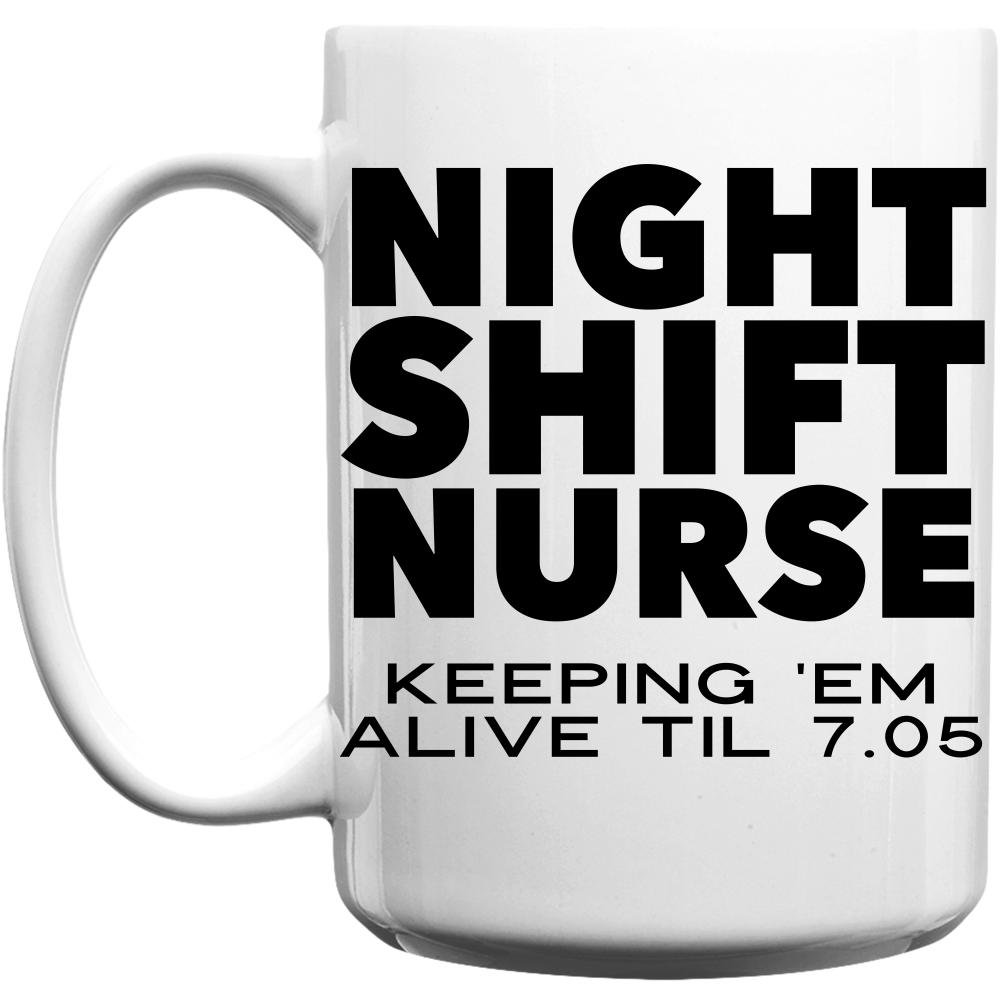 Drinkware Night Shift Nurse Funny Coffee mug gift Kitchen & Dining Mugs etna.com.pe