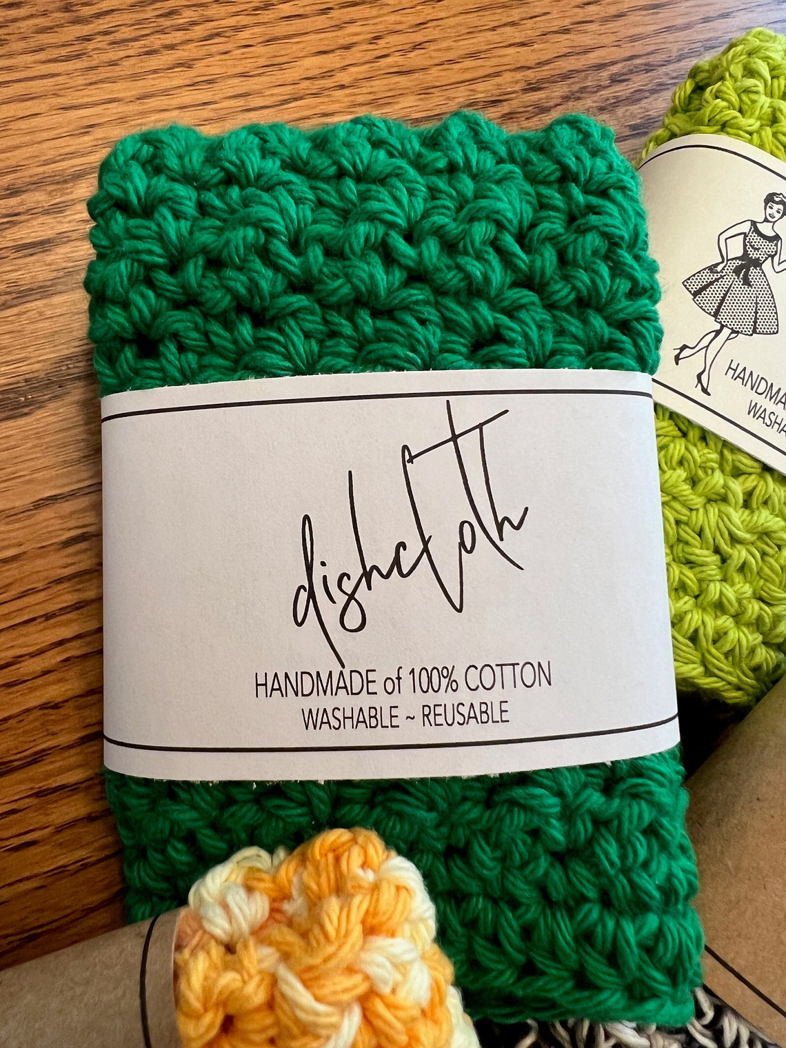 Printable Label Wrap for Handmade Dishcloth / Instant PDF Download ...