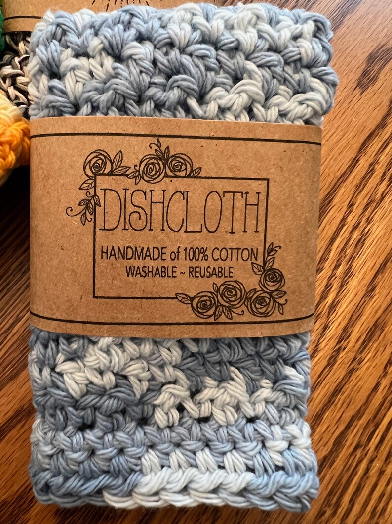 Printable Label Wrap for Handmade Dishcloth / Instant PDF Download ...