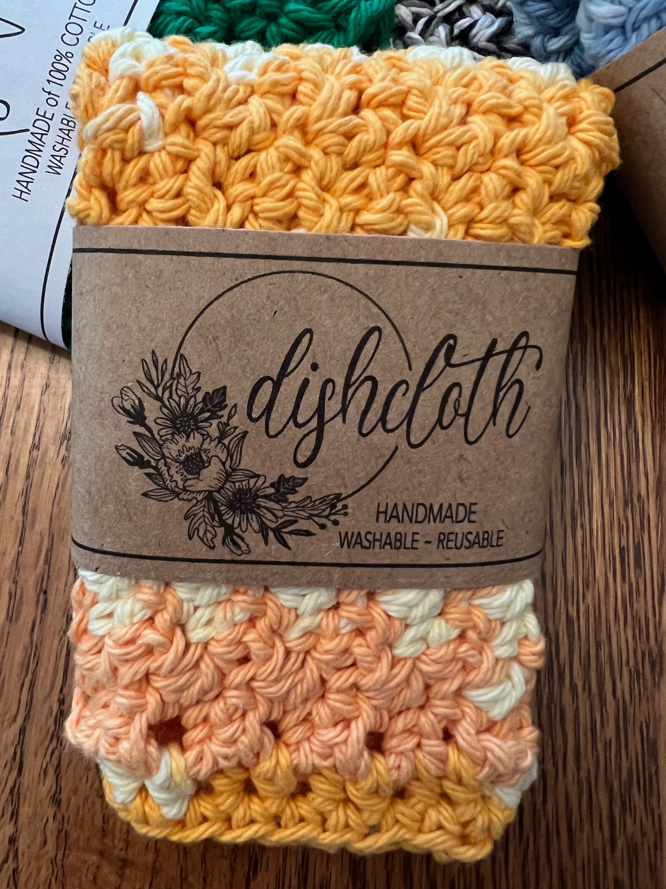 Printable Label Wrap for Handmade Dishcloth / Instant PDF Download ...