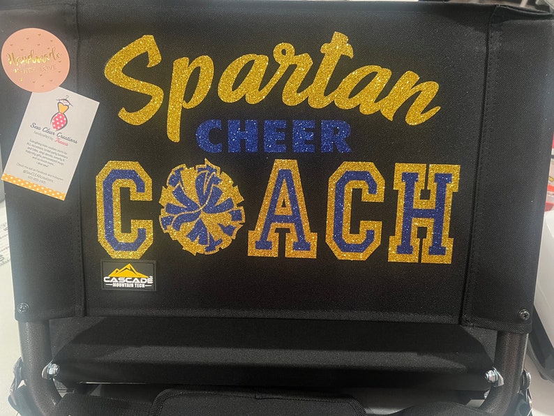 CUSTOMIZED Padded Stadium Seat: School, Cheer, Band, Coach and All ...