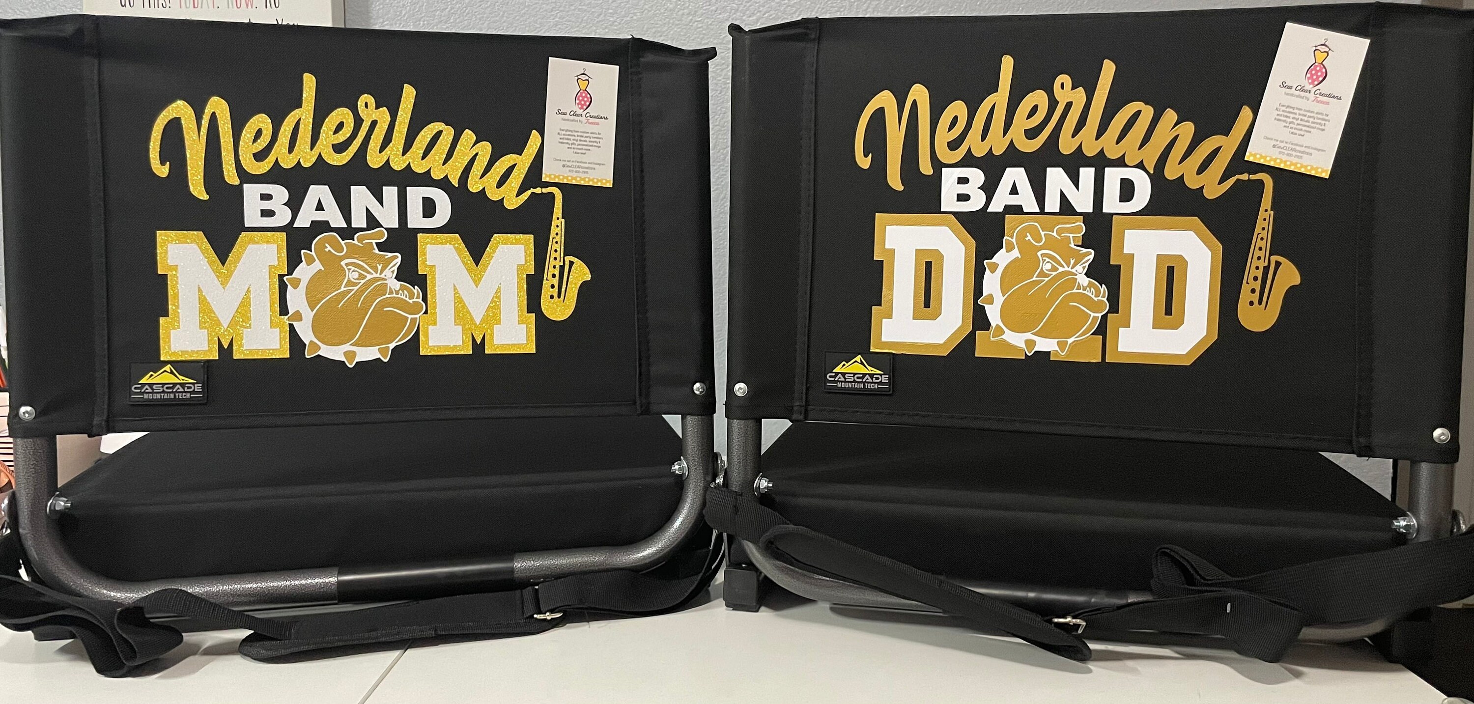 CUSTOMIZED Padded Stadium Seat: School, Cheer, Band, Coach and All ...