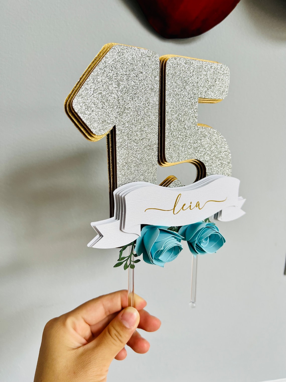 Quinceañera Topper, Sweet 15 Cake Topper, Mis 15 Cake Topper, Sweet 16 ...
