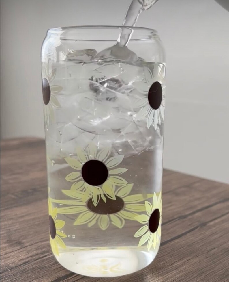 Sunflower Color Changing Cup, Personalized Cups, Coffee Glass ...