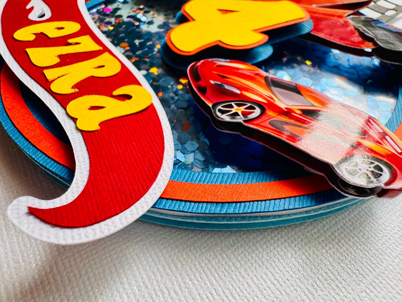 Hot Wheels Cake Topper, Hot Wheels Shaker Cake Topper, Race Car Cake ...