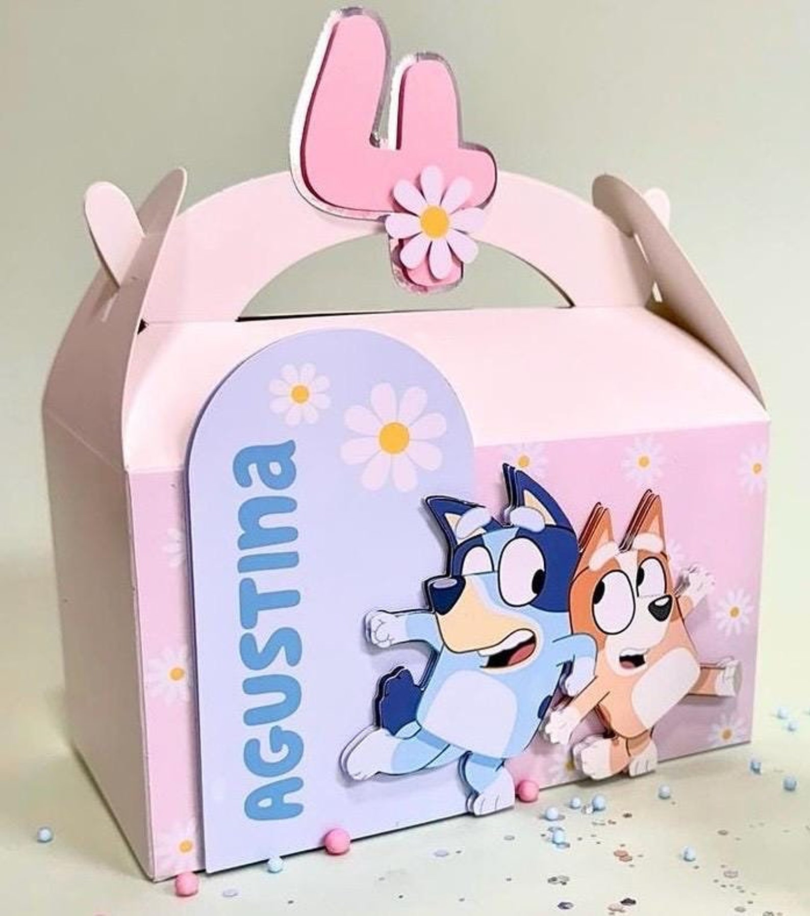 Custom Bluey Party Boxes, Bluey Gabble Boxes, Personalozed Bluey Party ...