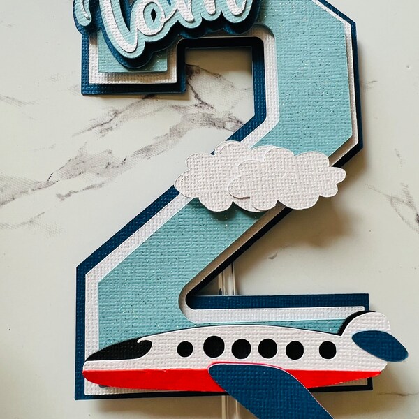 Airplane Cake Topper - Etsy