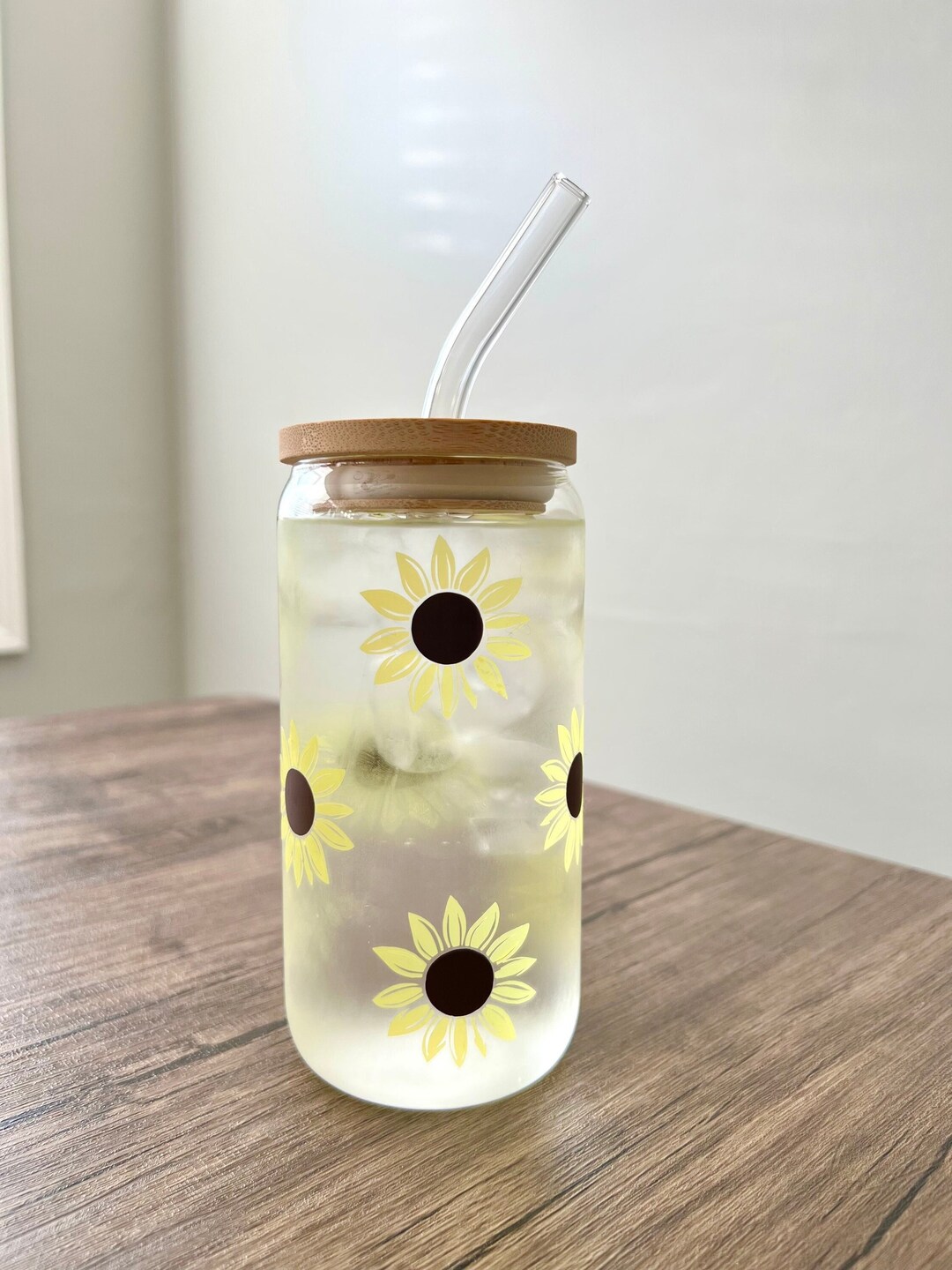 Sunflower Color Changing Cup, Personalized Cups, Coffee Glass ...