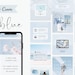 Blue Instagram Templates | Minimalist Instagram Post Template ...
