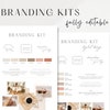 Brand Kit Template | Mini Brand Board Template | Premade Neutral ...
