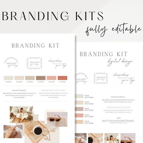 Brand Kit Template Mini Brand Board Template Premade - Etsy