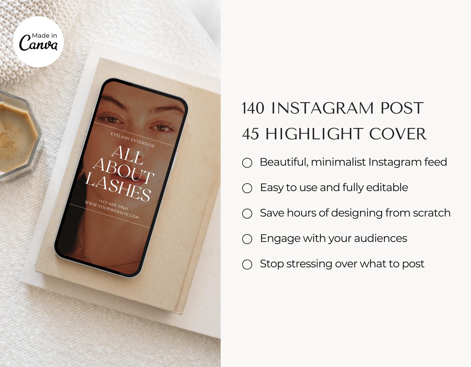 Lash Tech Instagram Post| Lash Artist Instagram Templates| Eyelashes ...
