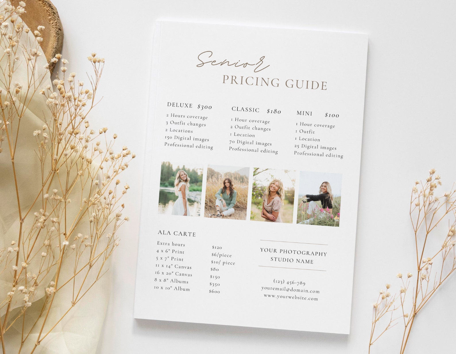 Photography Pricing Template Wedding Pricing Guide Wedding Package ...