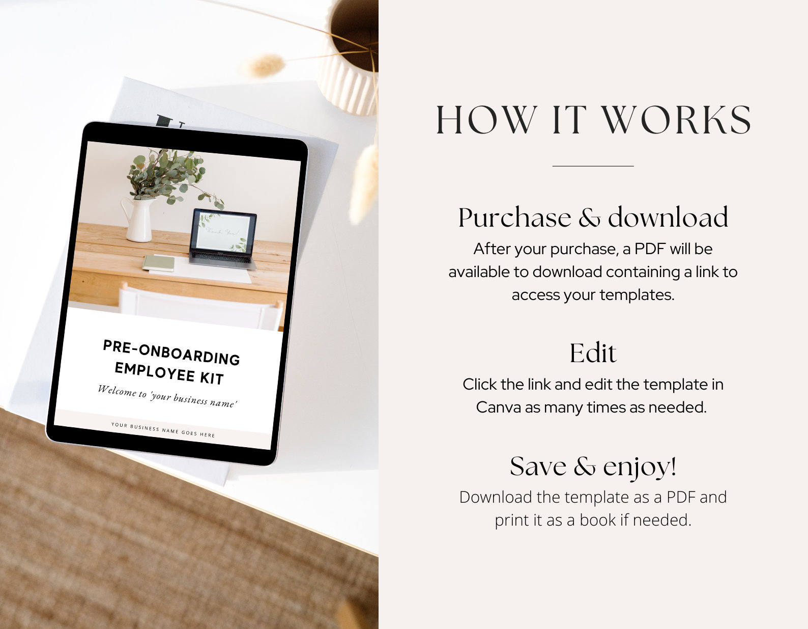 Employee Onboarding Template | New Hire Handbook | Training Manual ...