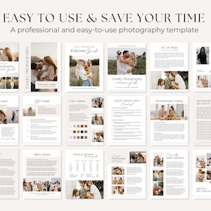 Photography Family Session Guide | Welcome Guide Template | Family ...