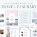Editable Travel Itinerary Template Trip Itinerary Printable Travel Guide Travel Agent Planner ...