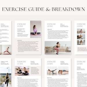 Fitness Ebook Template | Fitness Program Planner | Fitness Yoga Coach ...