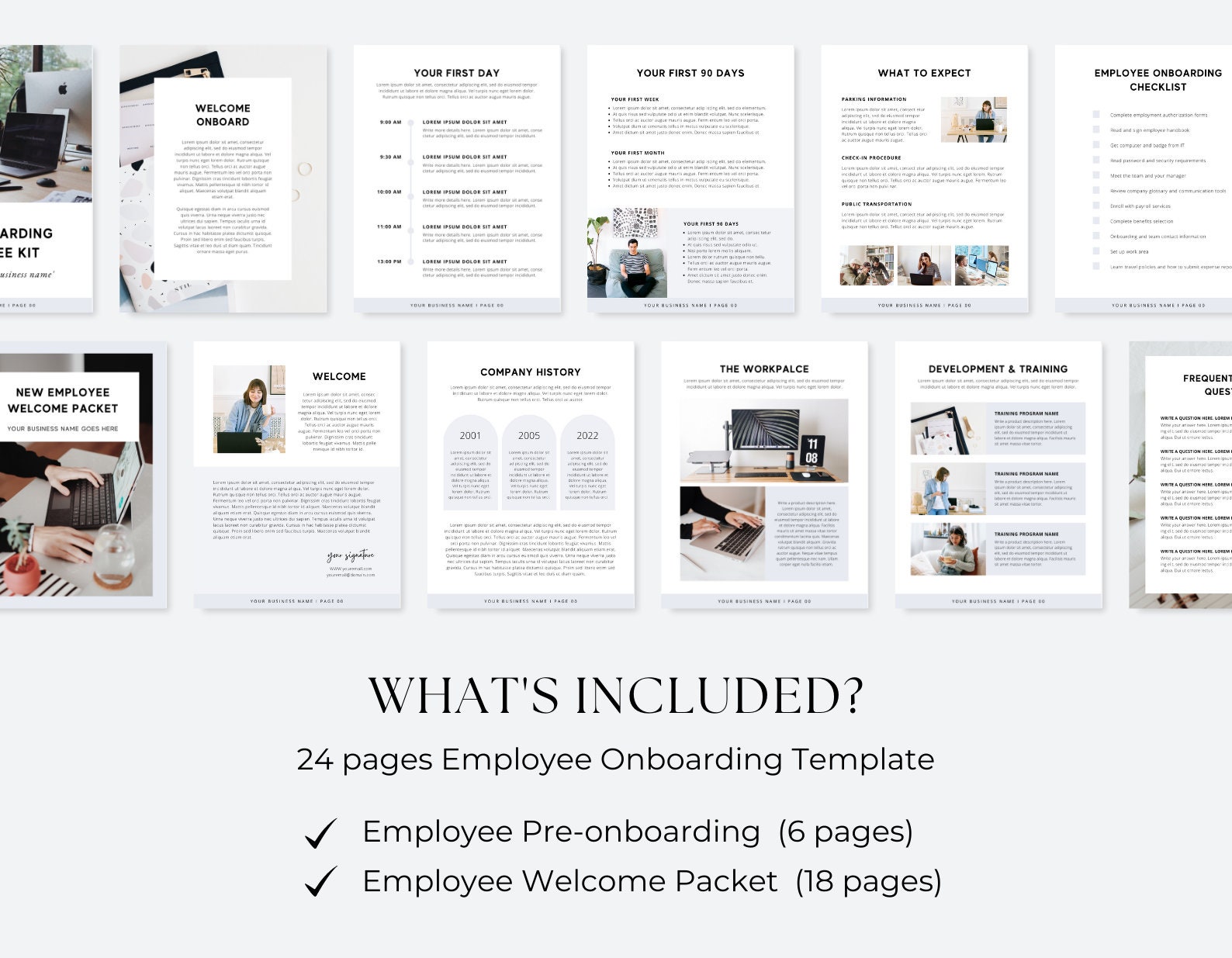 Employee Onboarding Template | New Hire Handbook | Training Manual ...