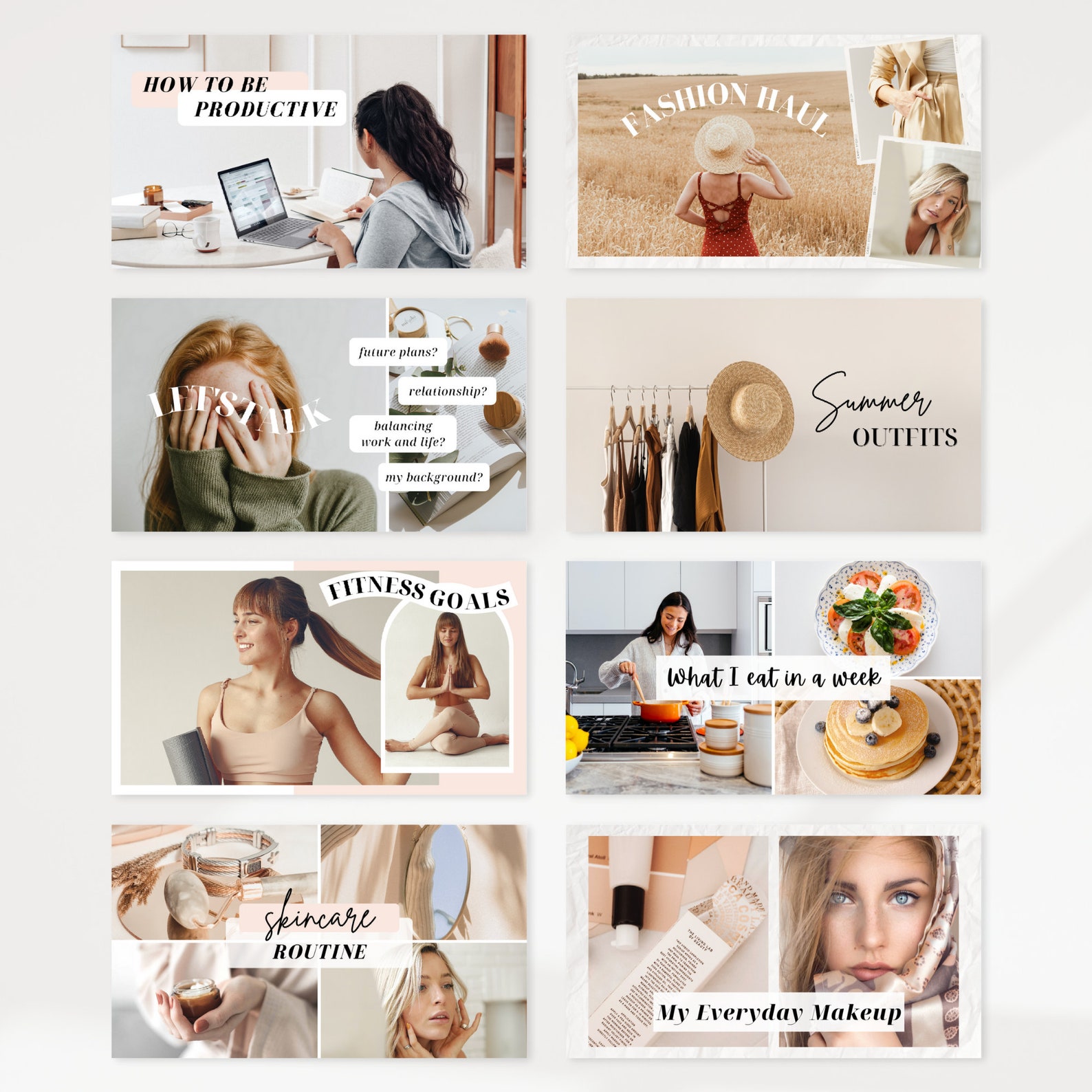 Youtube Channel Branding Kit L Personalized Youtube Thumbnails Intro ...