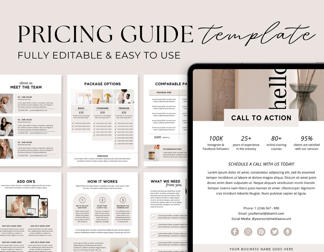 Services & Pricing Guide Template | Client Onboarding | New Client ...