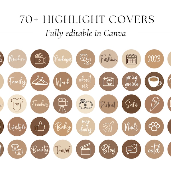 Highlight Covers - Etsy