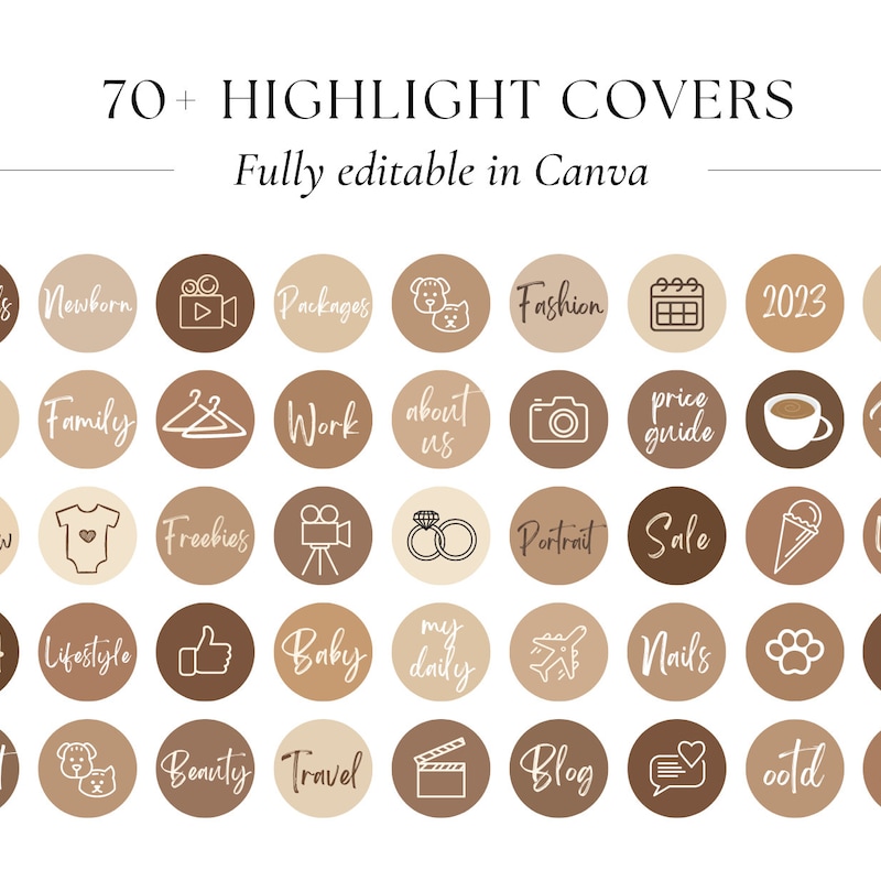 Highlight Covers - Etsy