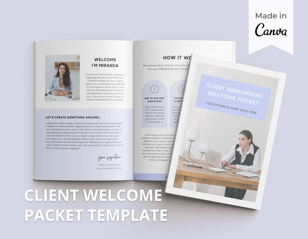 Client Welcome Packet Template |new Client Service Guide | Virtual ...