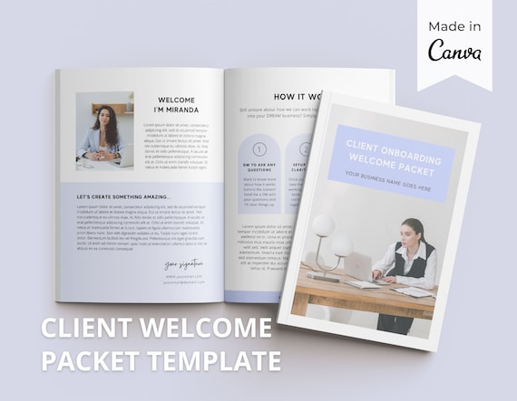 Client Welcome Packet Template new Client Service Guide - Etsy