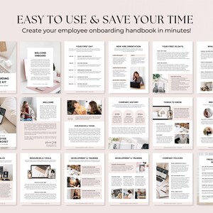 Employee Onboarding Template | New Hire Handbook | Training Manual ...