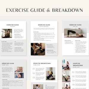Fitness Ebook Template Fitness Program Planner Fitness Yoga Coach ...