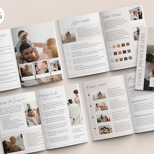 Photography Family Session Guide | Welcome Guide Template | Family ...