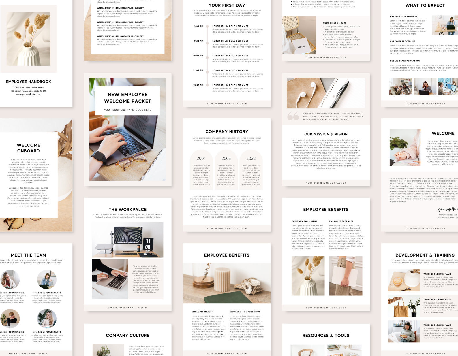 Employee Onboarding Template | New Hire Handbook | Training Manual ...