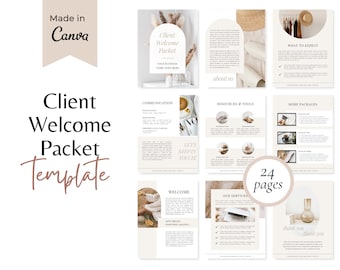 Client Welcome Packet Template |new Client Service Guide | Virtual Assistant Welcome Packet ...