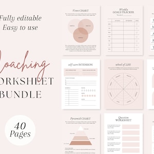 Coaching Worksheets | Coaching Workbook Template | Enneagram Template ...