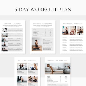 Fitness Ebook Template| Workout Plan Fitness Ebook | Fitness Planner ...
