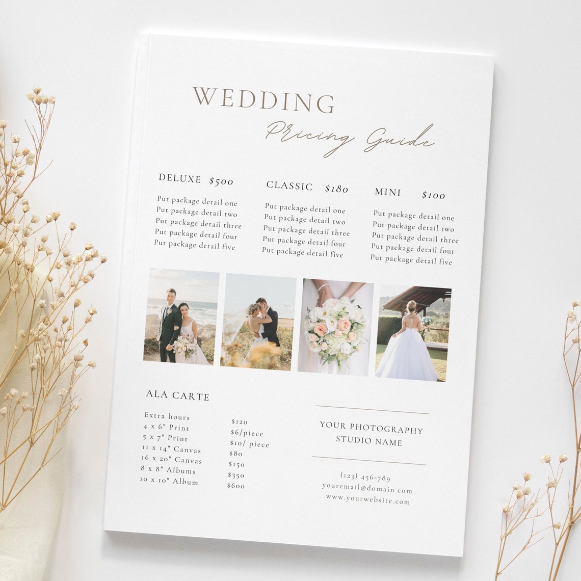 Wedding Photography Pricing List Wedding Pricing Guide Sheet - Etsy