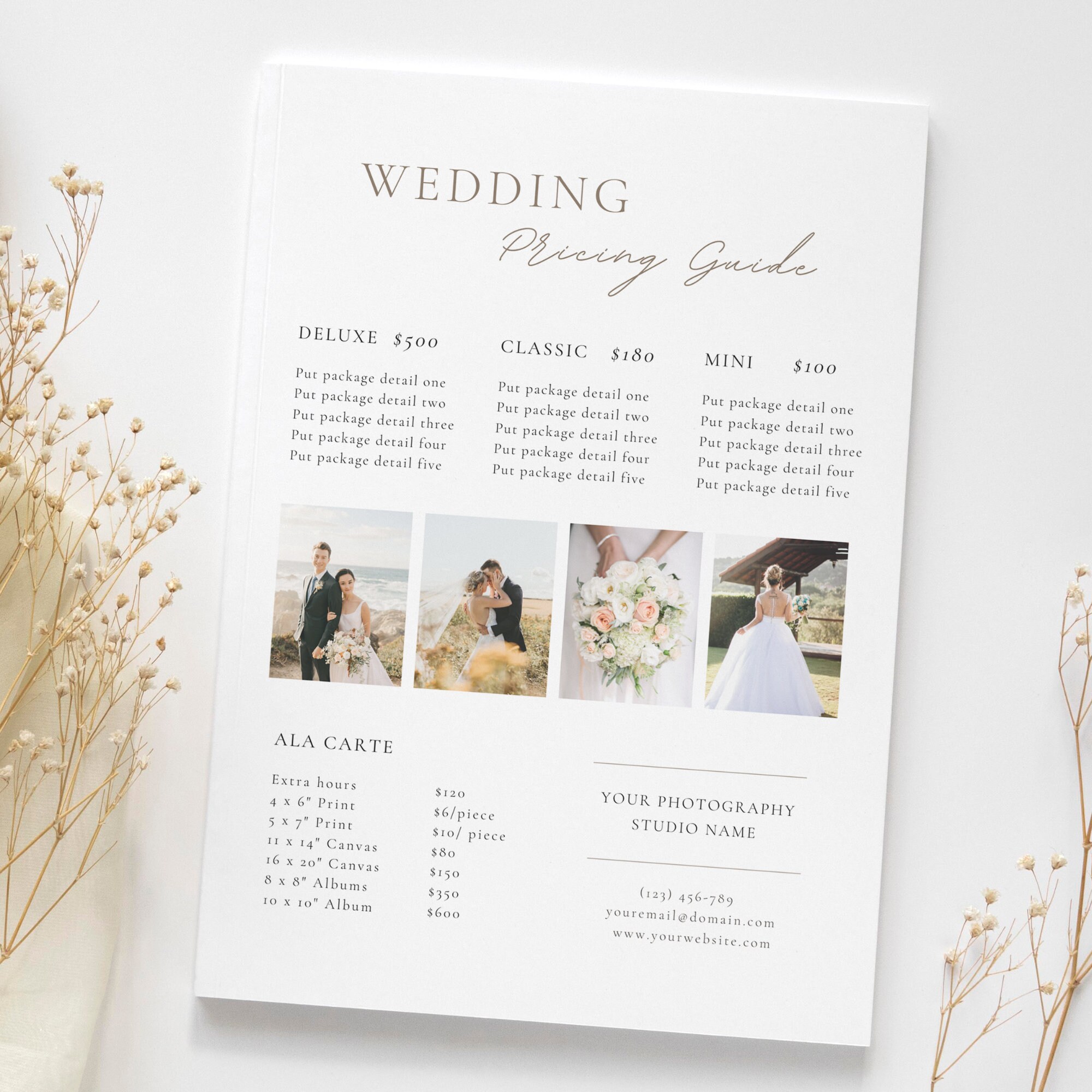 Wedding Photography Pricing List Wedding Pricing Guide Sheet - Etsy