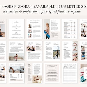 Fitness Ebook Template Workout Plan Fitness Ebook Fitness Planner Ebook ...