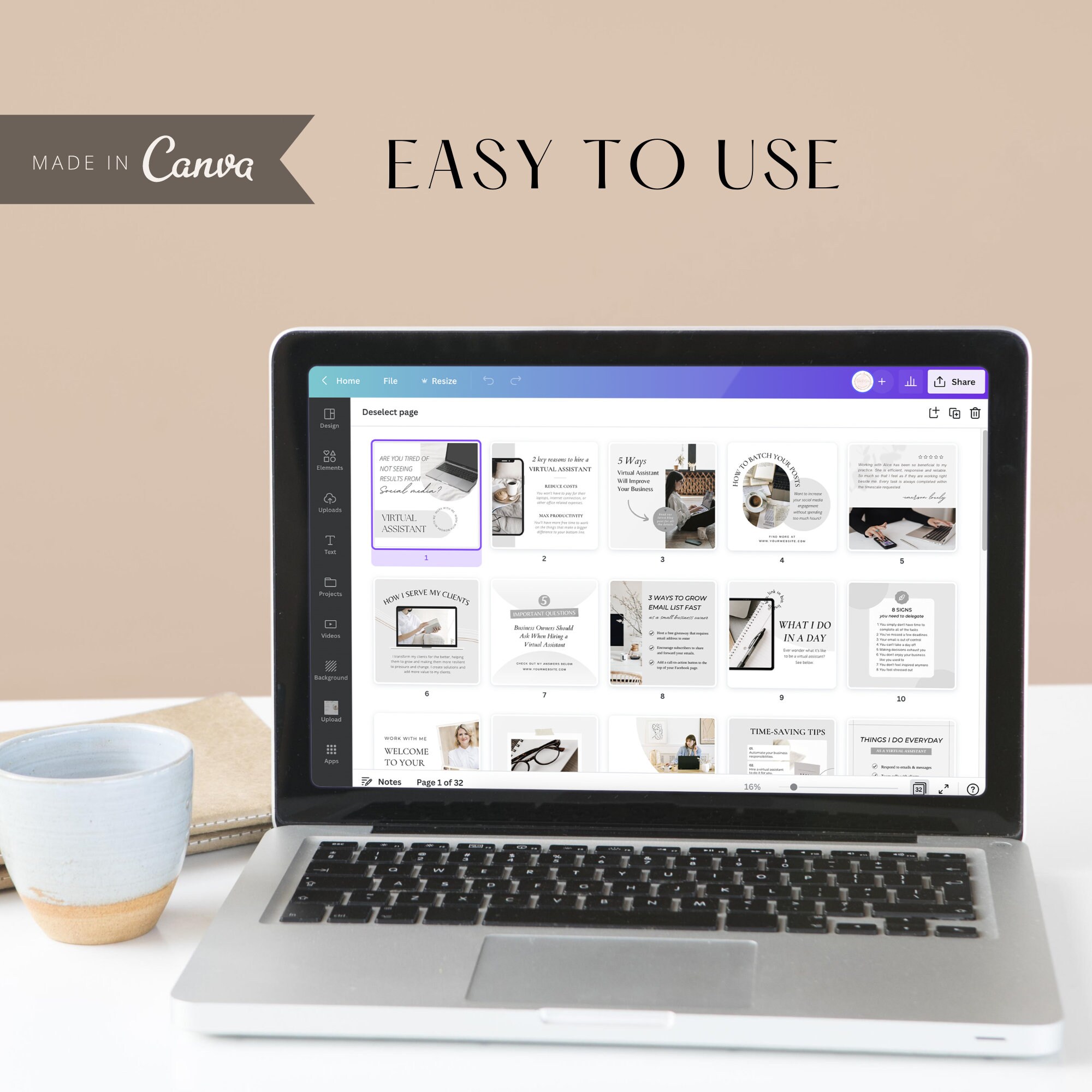 Virtual Assistant Instagram Templates VA Instagram Posts - Etsy