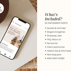 Instagram Post Templates | Social Media Manager Templates | Instagram ...